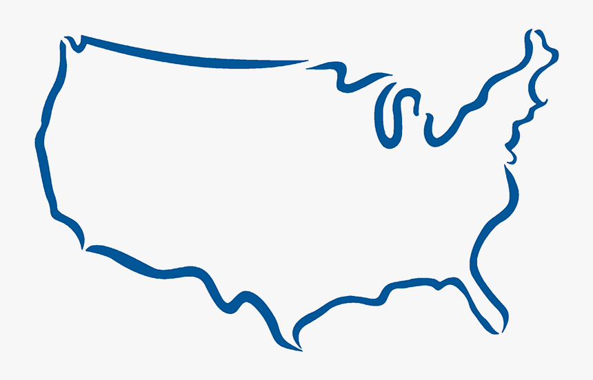 Transparent United States Outline Png - Outline Of United States Png ...