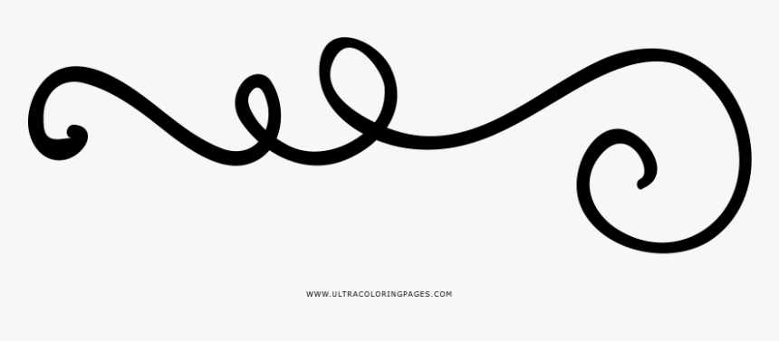 Squiggle Coloring Page - Line Art, HD Png Download , Transparent Png ...