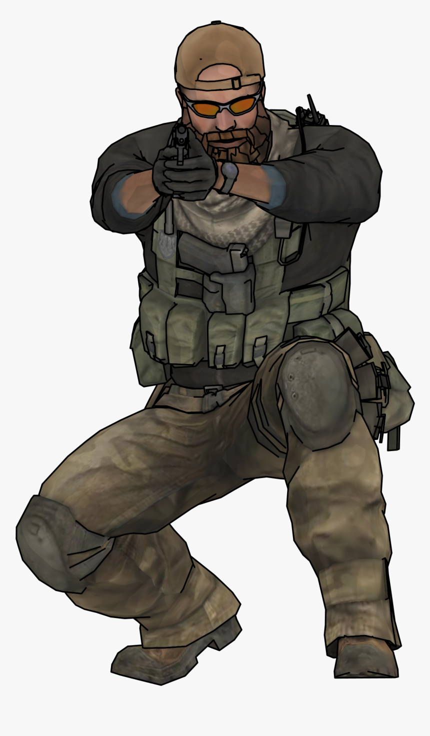 Man Soldier Gun Cartoon Front View Clipart Png - Army Men Cartoon Png ...