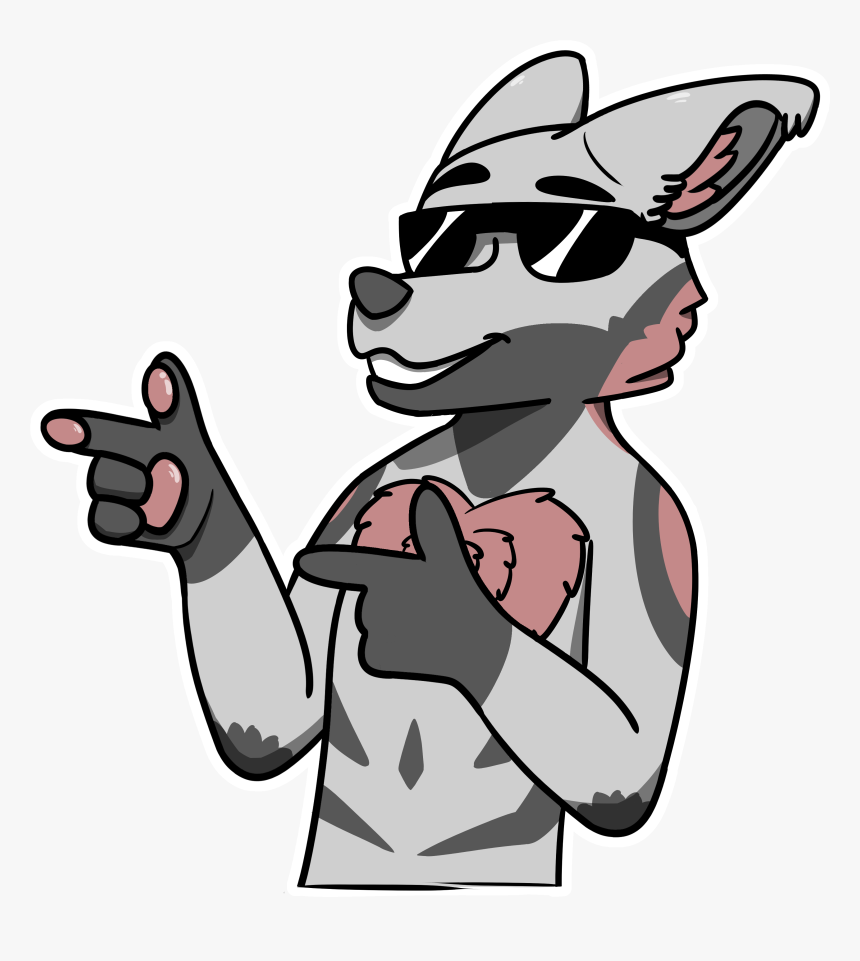 Finger Guns Are My Constant Mood - Cartoon, HD Png Download ...