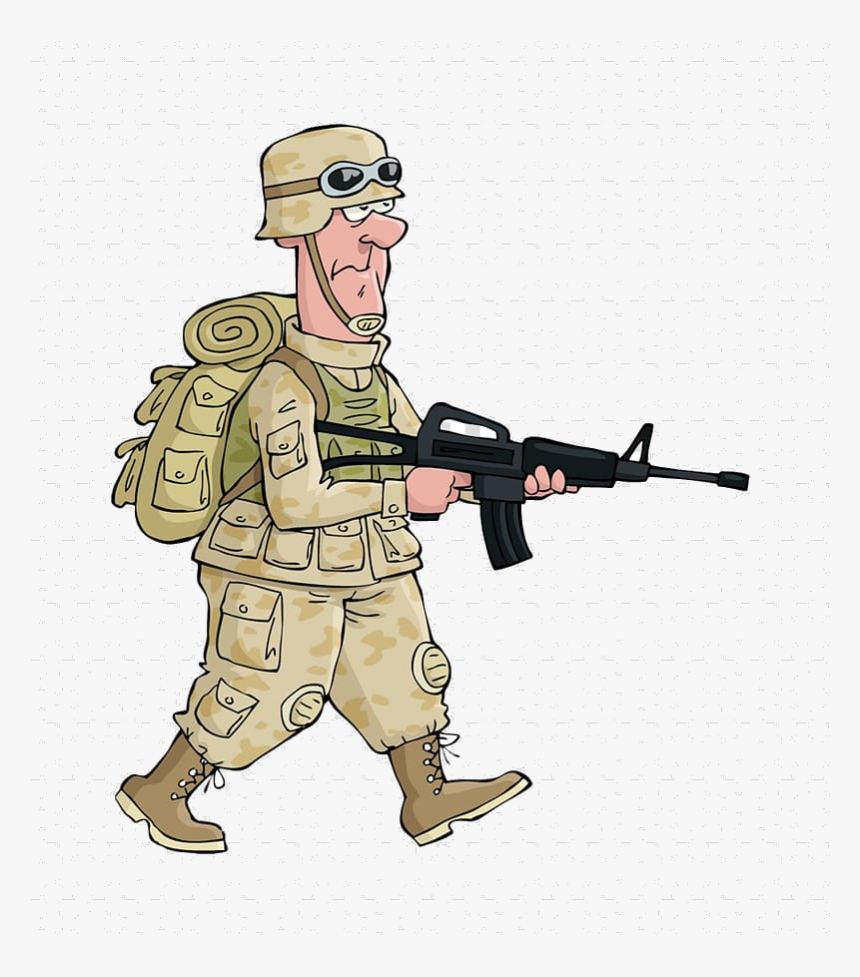 Soldier Cartoon Drawing American Soldiers Transparent - Soldier Cartoon ...