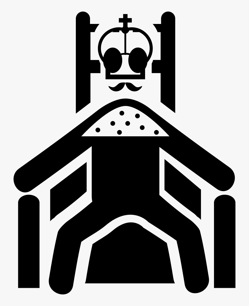 King In His Throne - Symbol Of Absolute Monarchy, HD Png Download ...
