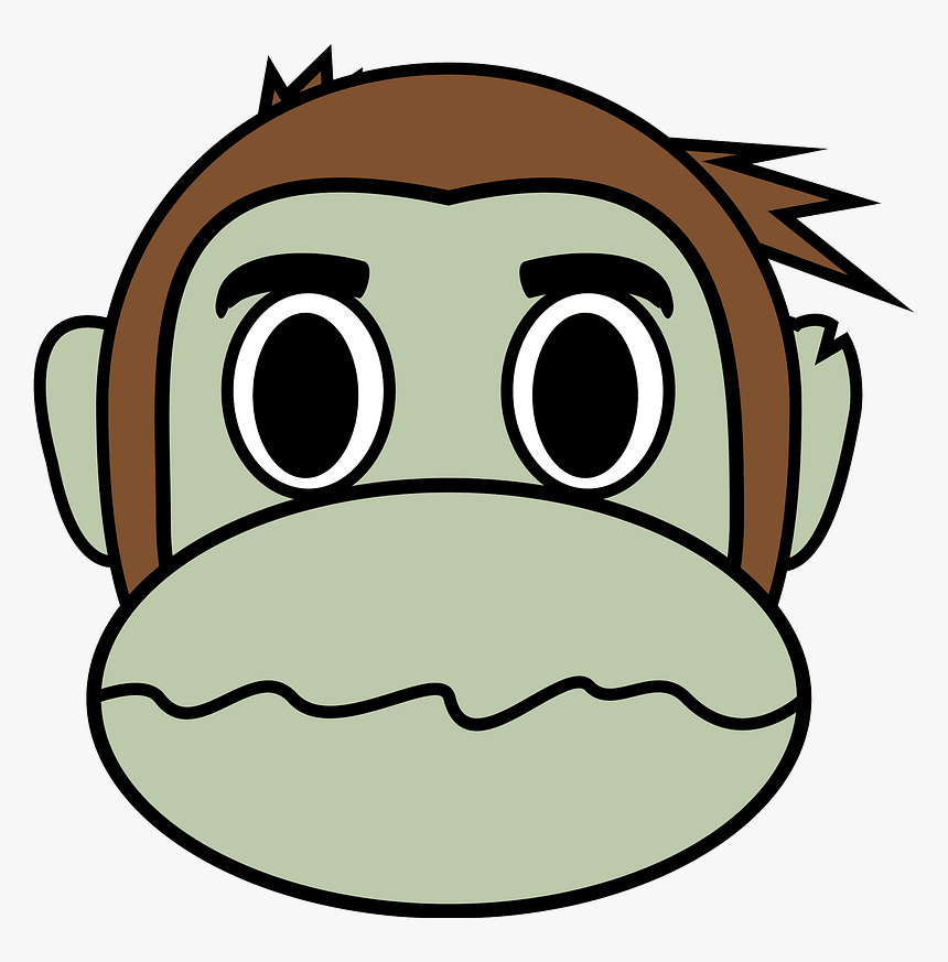 Head,eye,face - Transparent Monkey Face Emoji Clipart, HD Png Download ...