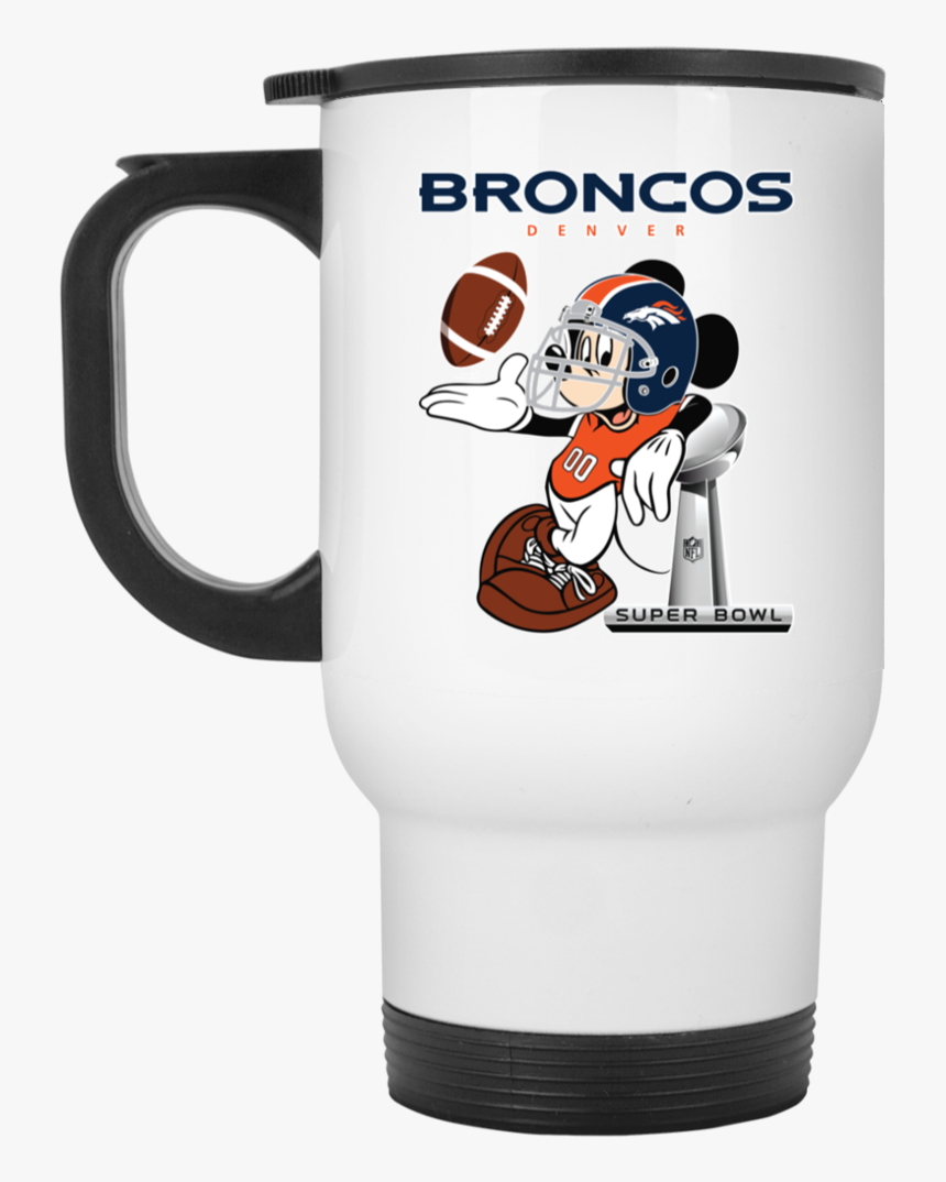 Nfl Denver Broncos Mickey Mouse Super Bowl Football - Mug, HD Png ...
