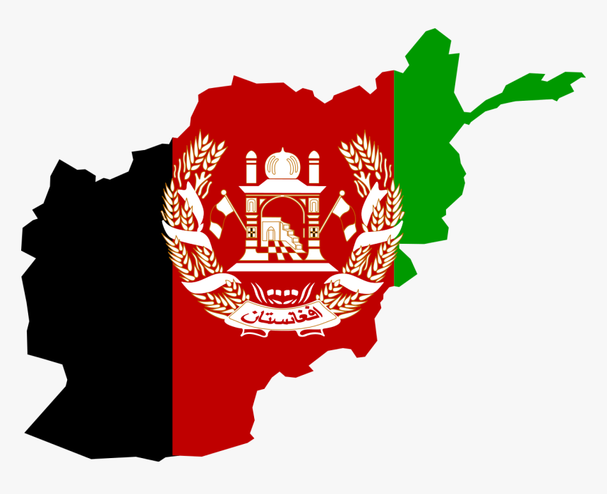 Afghanistan Map With Flag, HD Png Download , Transparent Png Image ...