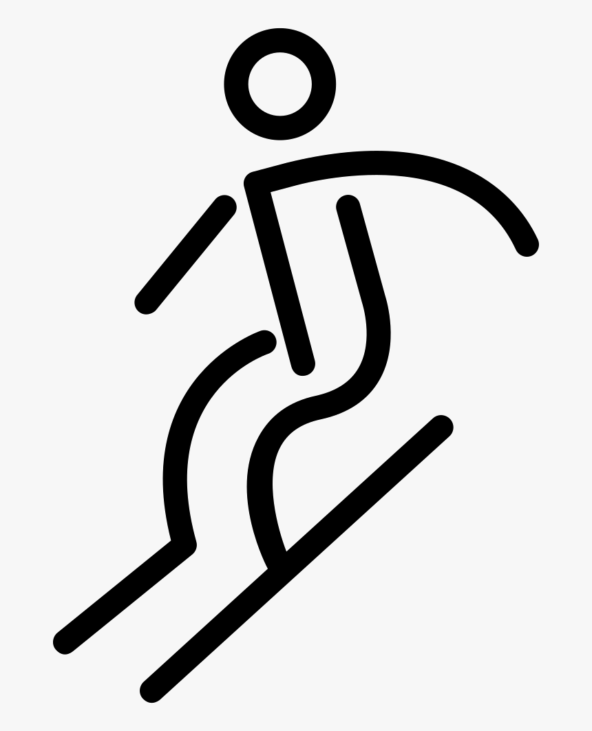 Skiing Stick Man - Stick Man Skiing, HD Png Download , Transparent Png ...