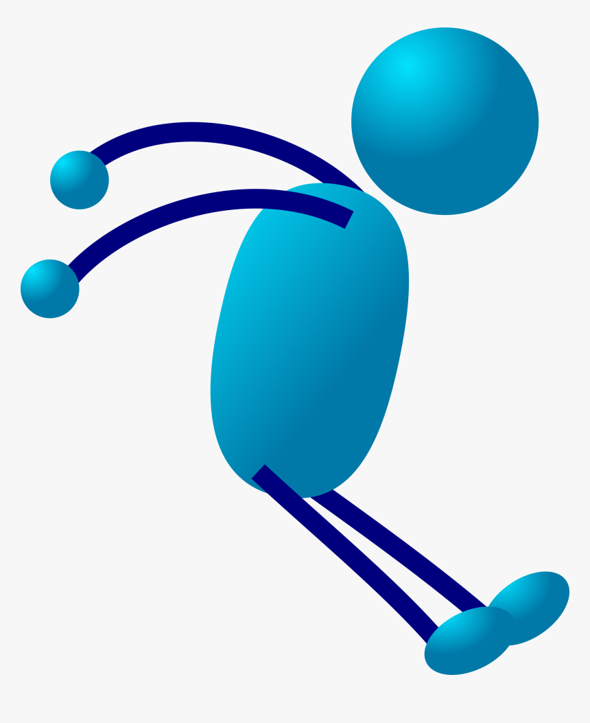 Stick Man Running - Stopping Clipart, HD Png Download , Transparent Png ...