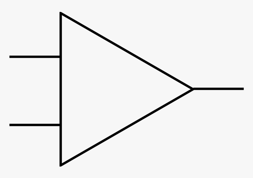 Circuit Symbol Electronics Free Picture - Op Amp Symbol, HD Png ...