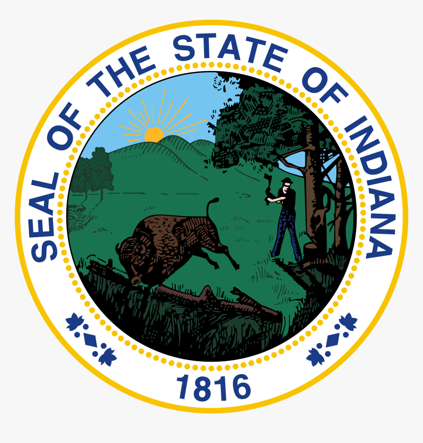 Indiana State Seal , Png Download - Seal Of Indiana, Transparent Png ...