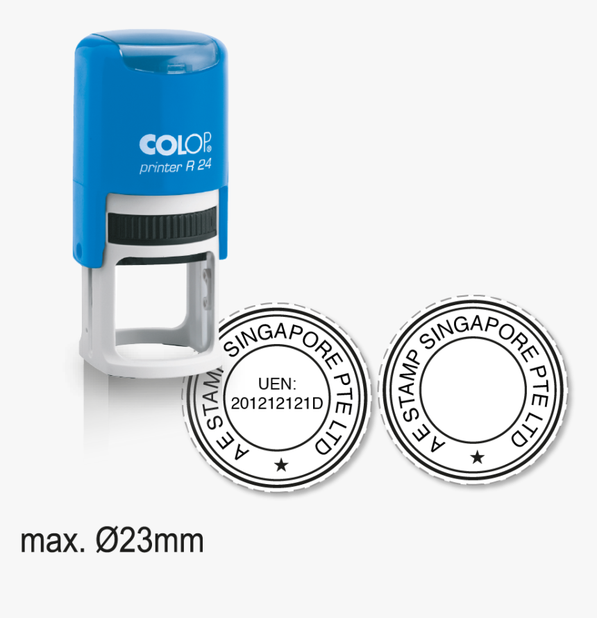 Round Company Stamp - Colop Stamp R24, HD Png Download , Transparent ...