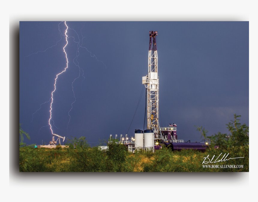 Transparent Lightning Strike Png - Lightning In A Oil Rig, Png Download ...