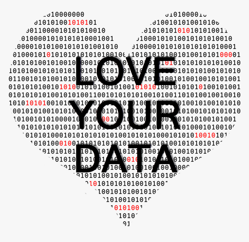 Love Your Data Heart - Graphic Design, HD Png Download , Transparent ...