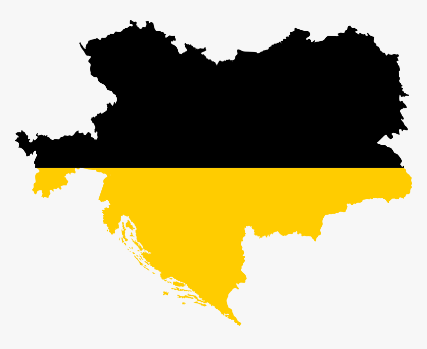Austria Hungary Flag Map, HD Png Download , Transparent Png Image - PNGitem