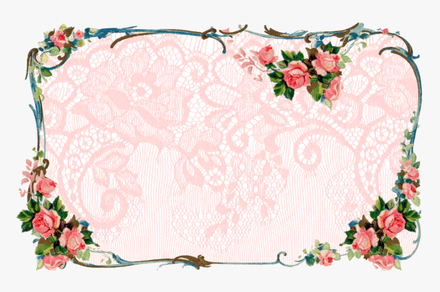 Victorian Rose Border Clipart, HD Png Download , Transparent Png Image ...