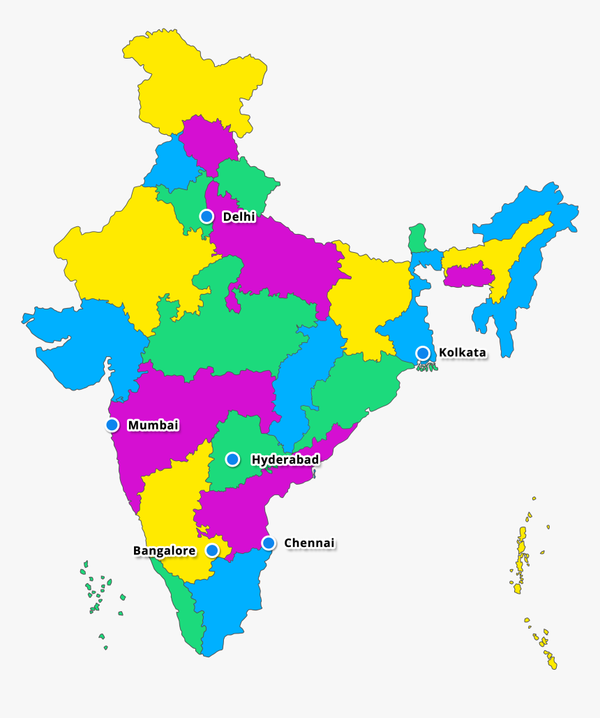 Ipl Teams On Map, HD Png Download , Transparent Png Image - PNGitem