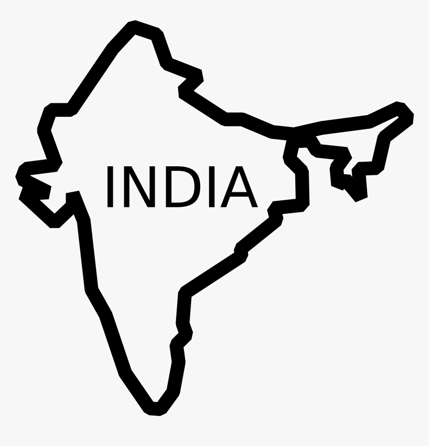 India Map Png Image - India Clipart Black And White, Transparent Png ...