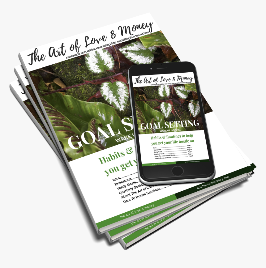 Art Of Love And Money Goal Setting - Flyer, HD Png Download ...