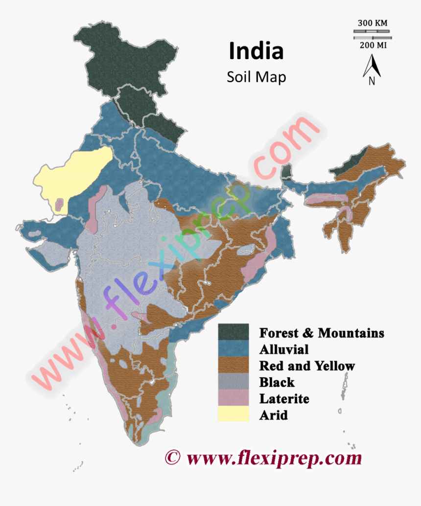 Soil Map Of India - Geography Map Class 10, HD Png Download ...
