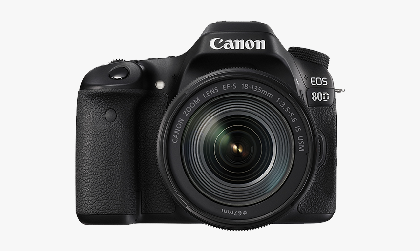 Canon Camera Png - Canon Eos 80d Kit 18 55mm Lens, Transparent Png ...