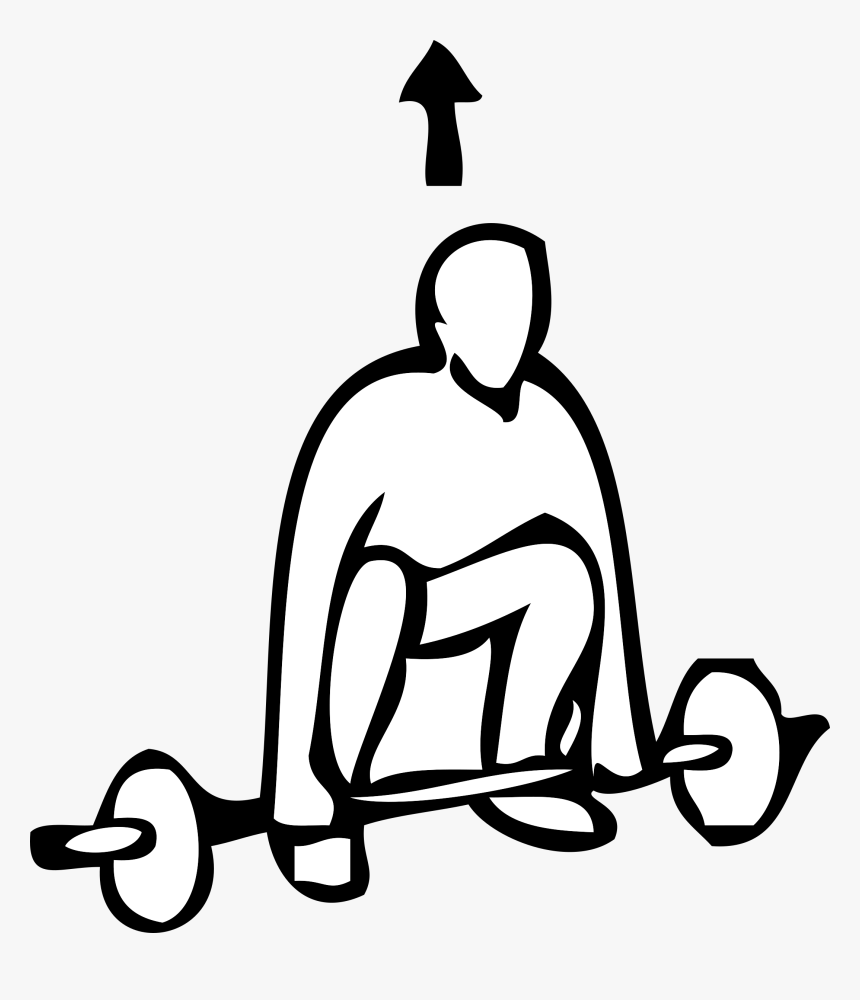 Weight Lifting Outline Sports Clip Art Free Vector - Weight Lifting ...