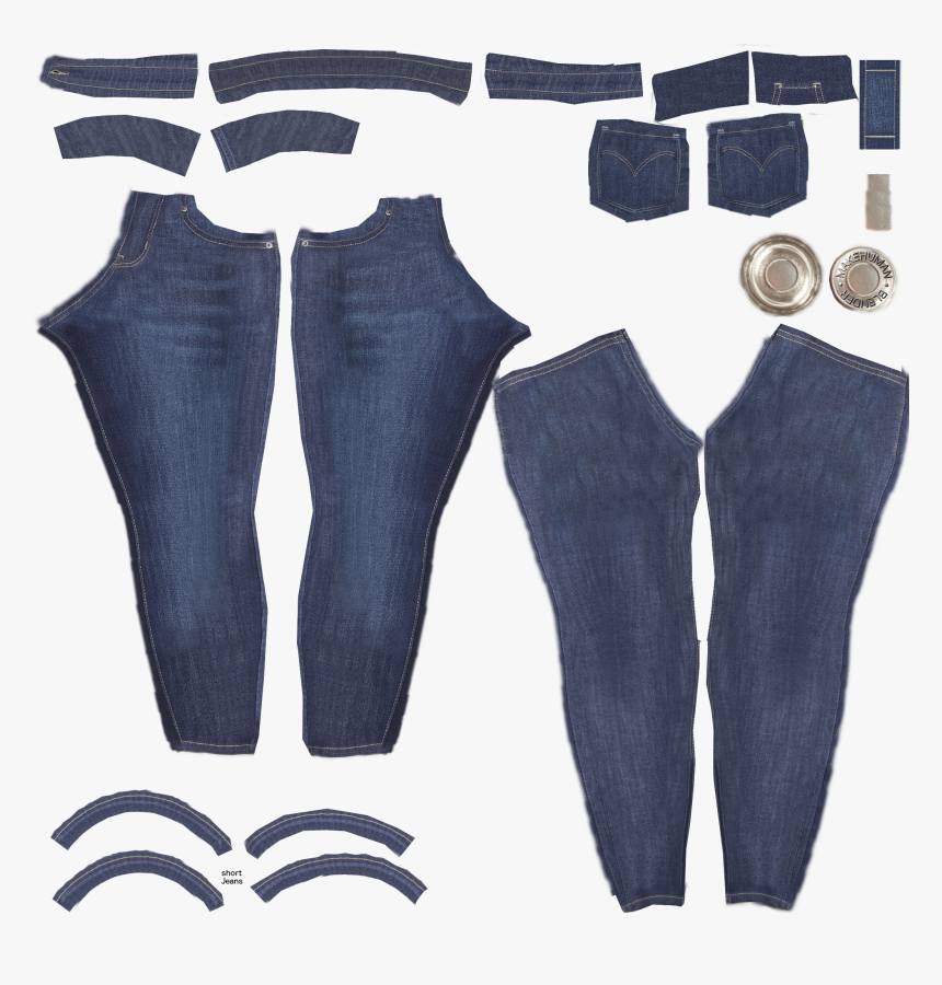 Female Jeans Texture , Png Download - Sims 4 Jeans Textures ...