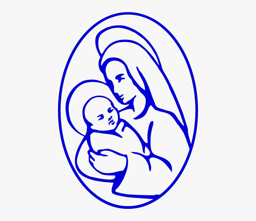 Mary S C - Easy Mother Mary Drawing, HD Png Download , Transparent Png ...