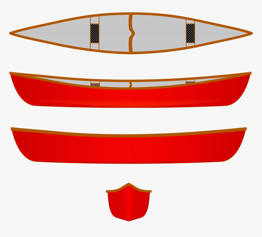 Canoe Computer Icons Paddle - Red Canoe Clip Art, HD Png Download ...
