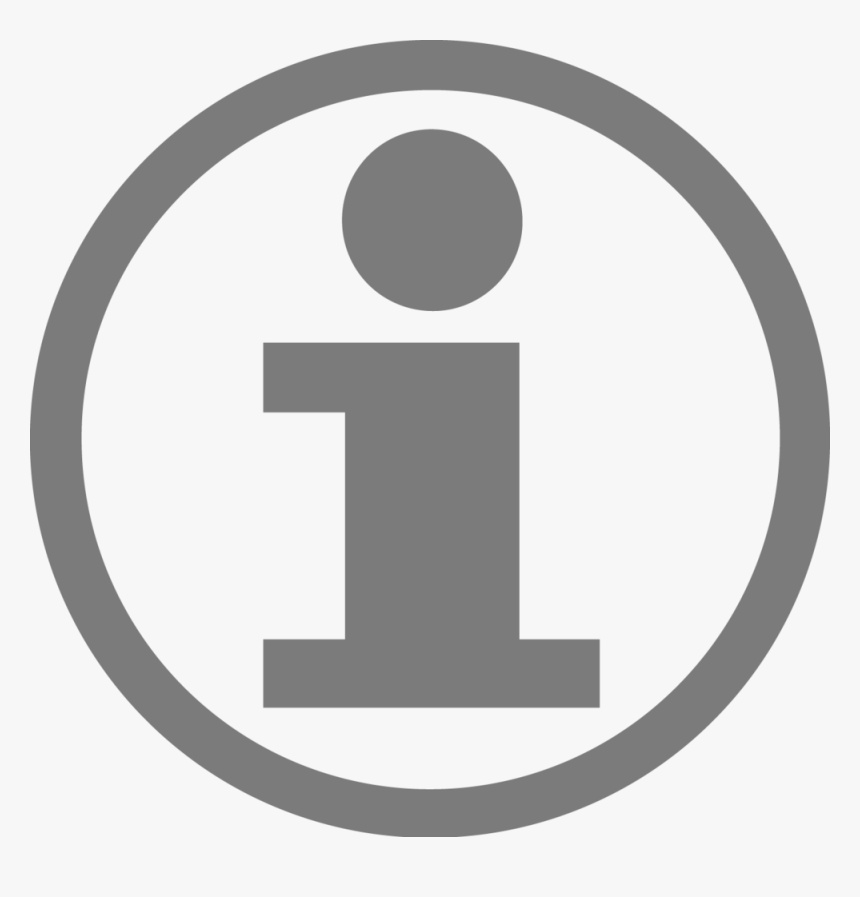 Information Icon - Information Icon Grey Png, Transparent Png ...