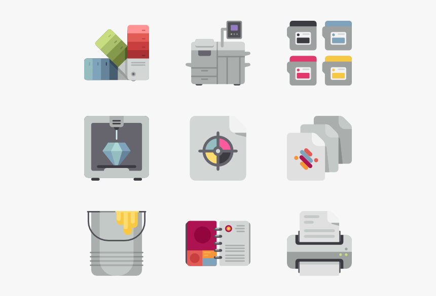 Print Cancel Icon - Printing Icon Vector, HD Png Download , Transparent ...