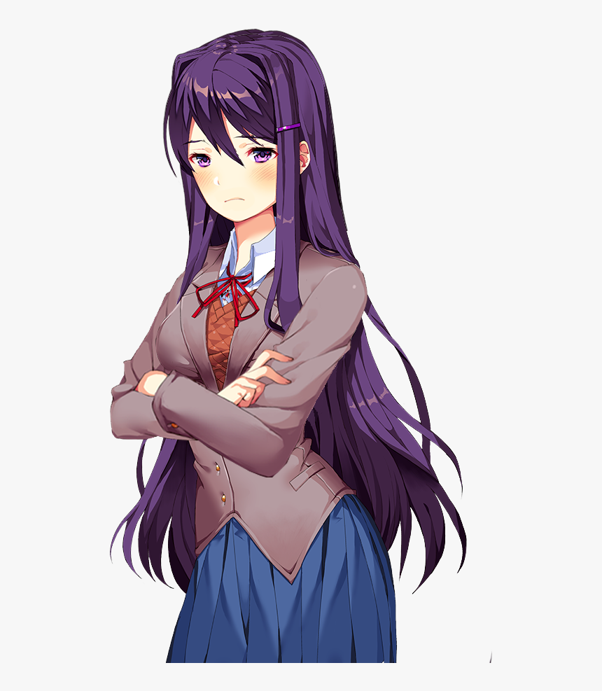 Doki Doki Literature Club Hair Purple Human Hair Color - Doki Doki Yuri ...
