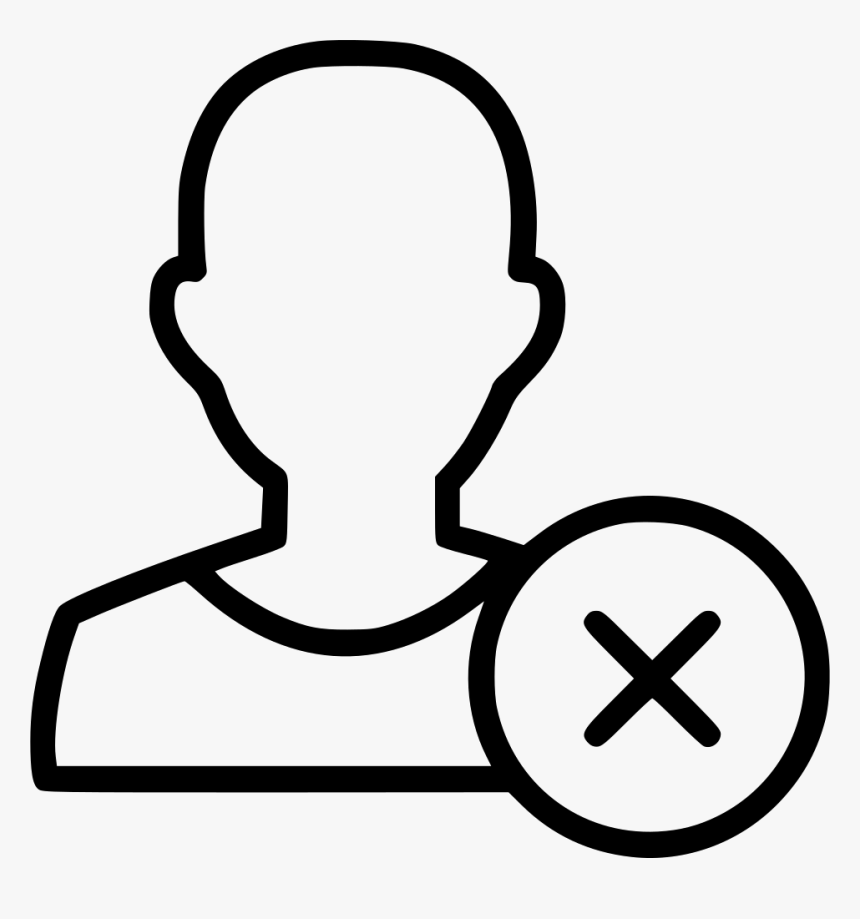 Man Cancel - Duplicate Person Icon, HD Png Download , Transparent Png ...