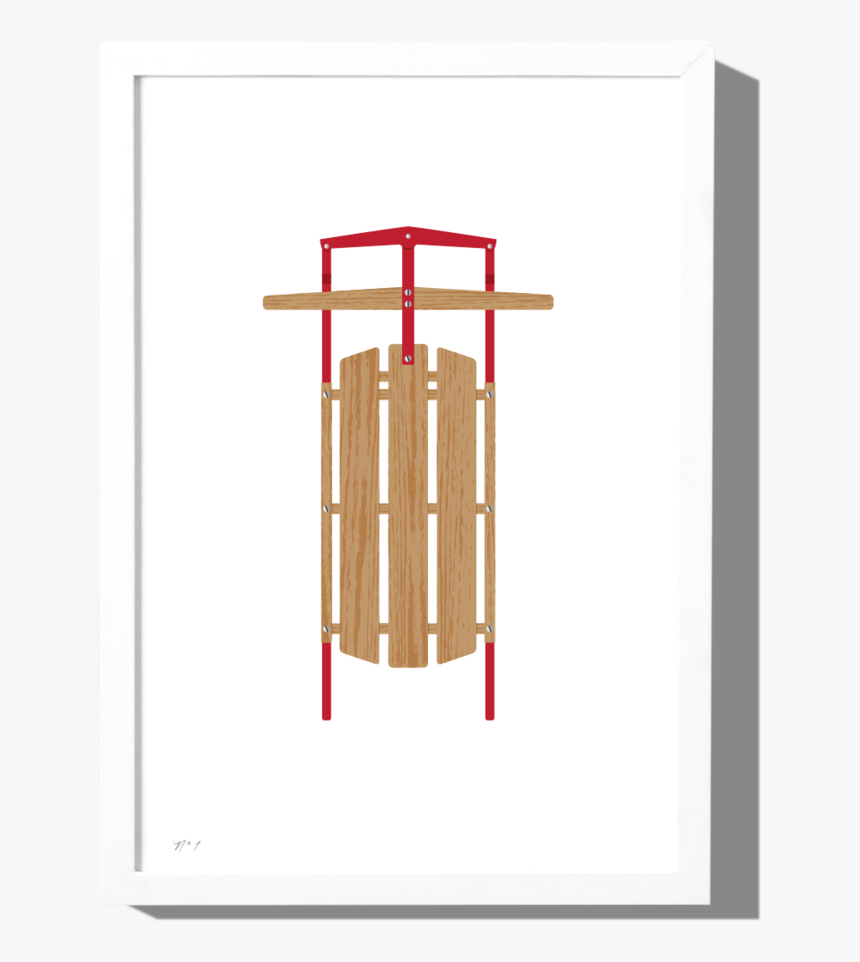 Sled Art Print With Optional Frame, HD Png Download , Transparent Png ...