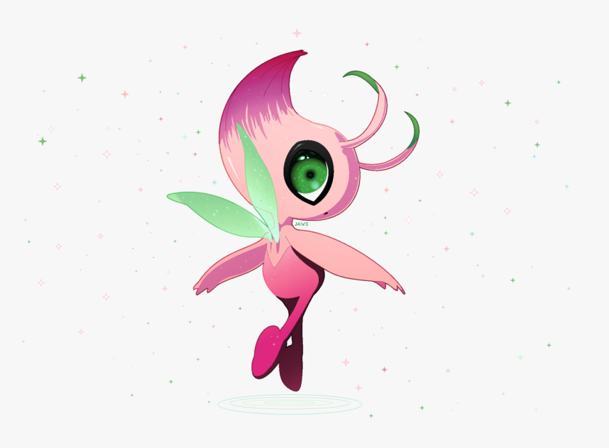 Celebi - Cartoon, HD Png Download , Transparent Png Image - PNGitem