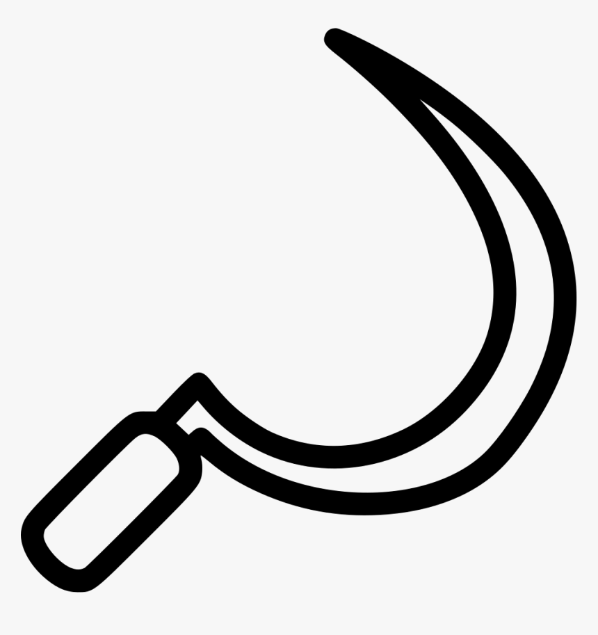 Sickle - Clip Art Black And White Sickel, HD Png Download , Transparent ...