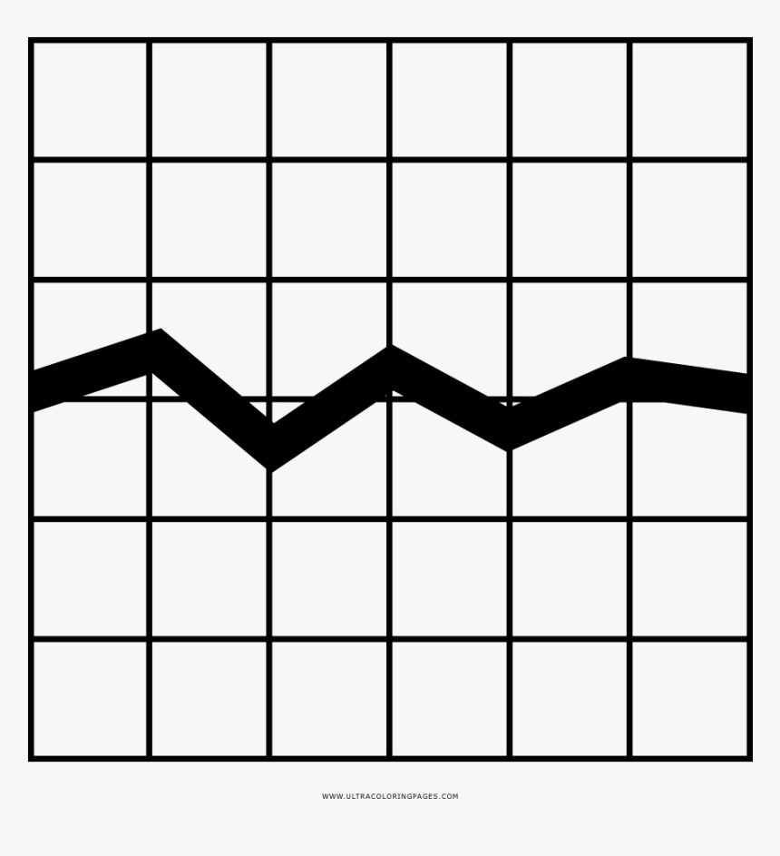 Line Graph Coloring Page - 6 X 6 Transparent Grid, HD Png Download ...