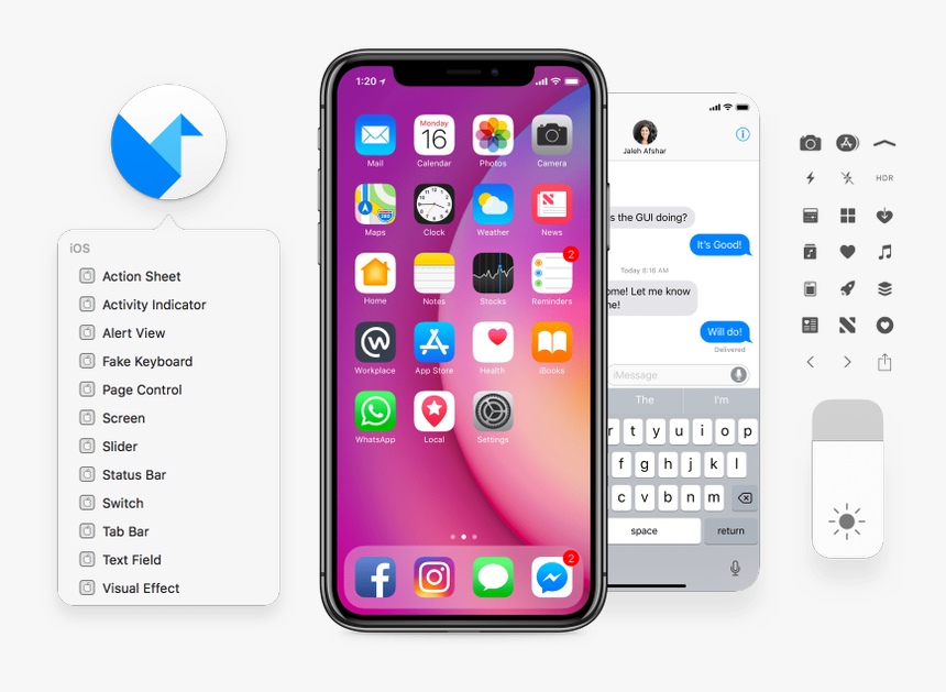 Ui Kit Ios Mockup, HD Png Download , Transparent Png Image - PNGitem