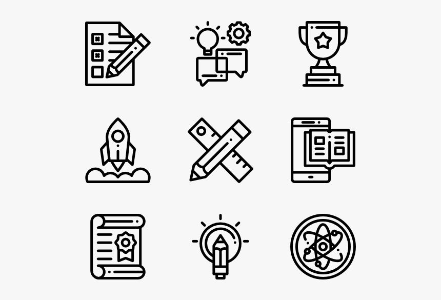 Education - Work Vector Icon, HD Png Download , Transparent Png Image ...