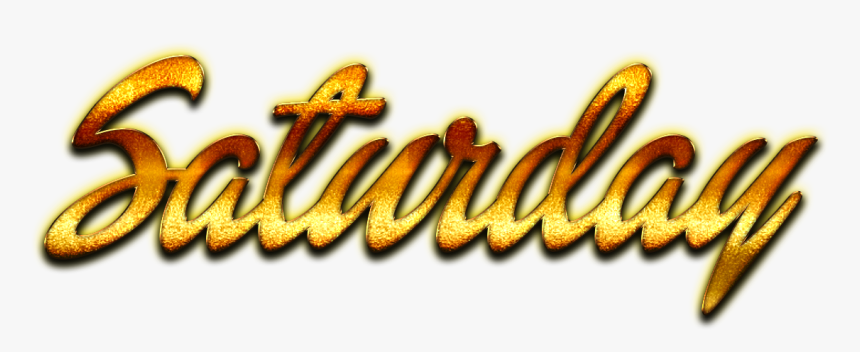 Saturday Golden Letters Name Png - Golden Saturday, Transparent Png ...