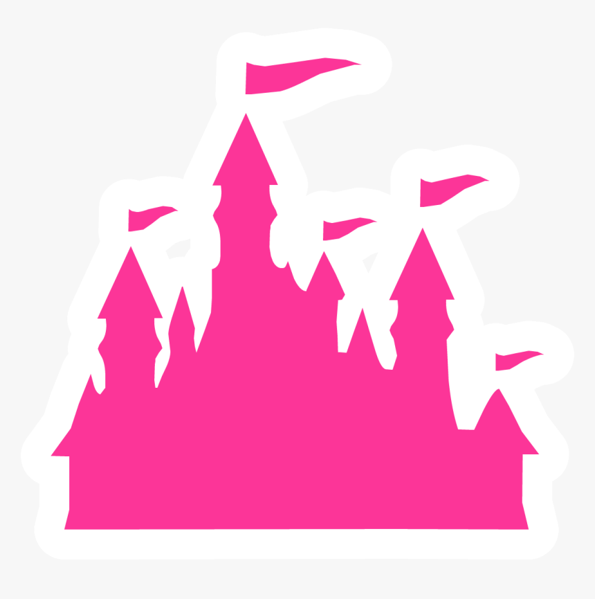 Pink Mystery Pin - Disney Castle Icon Png, Transparent Png ...