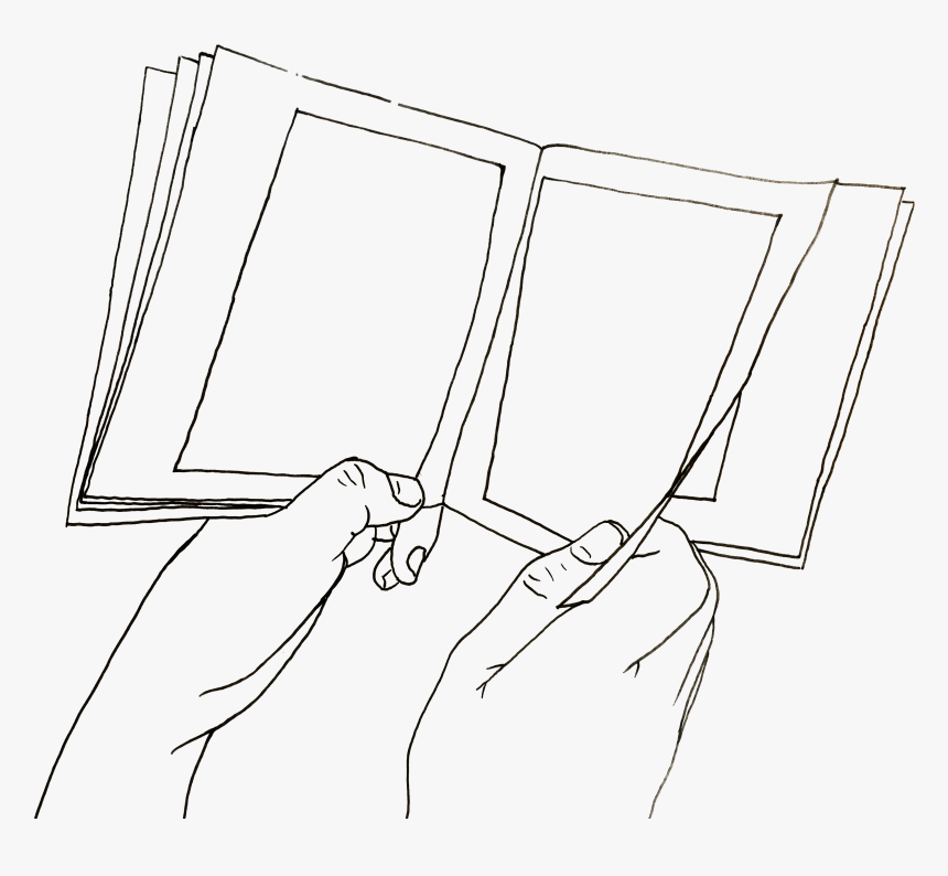 Postcard Drawing Recycled Paper - Line Art, HD Png Download ...