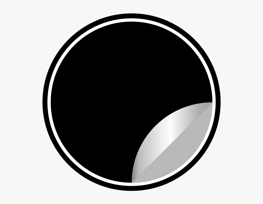 Sticker, Tag, Label, Office, Website, Black - Circle, HD Png Download ...