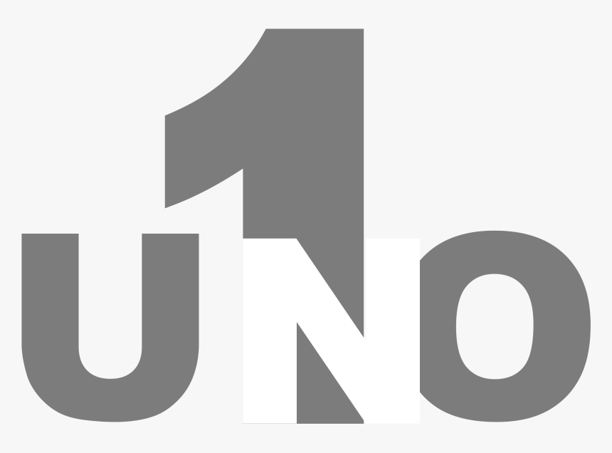 Monochrome,angle,text - Uno 1 Logo, HD Png Download , Transparent Png ...