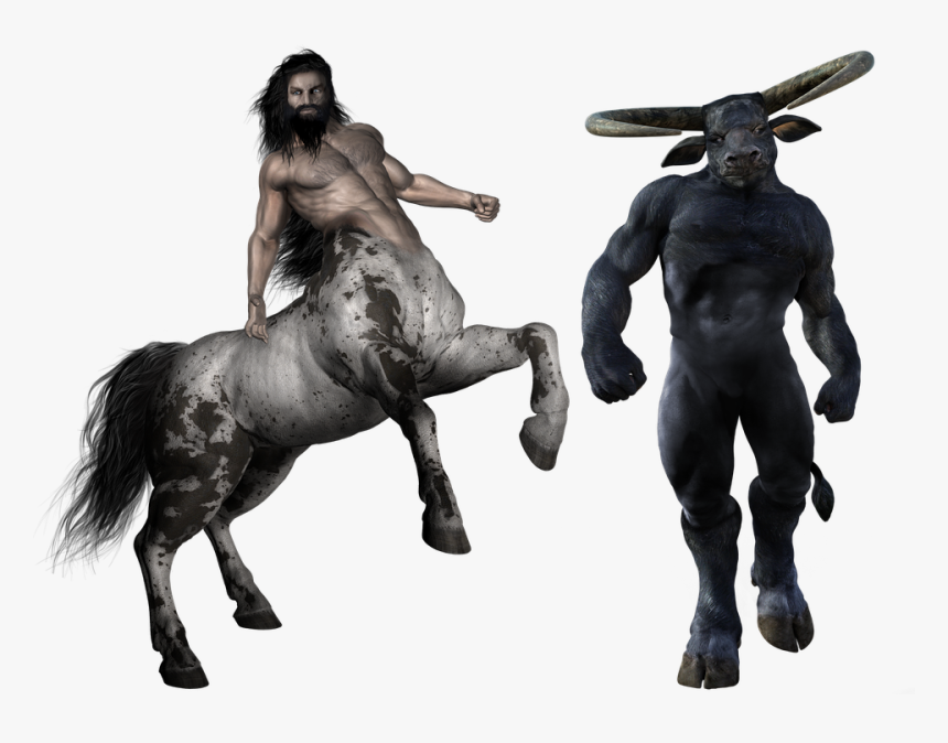 Centaur, Minotaur, Monster, Creature, Beast, Half-human - Minotaur Centaur, HD Png Download ...