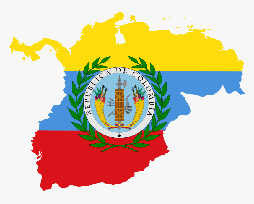 Gran Colombia Flag Map, HD Png Download , Transparent Png Image - PNGitem