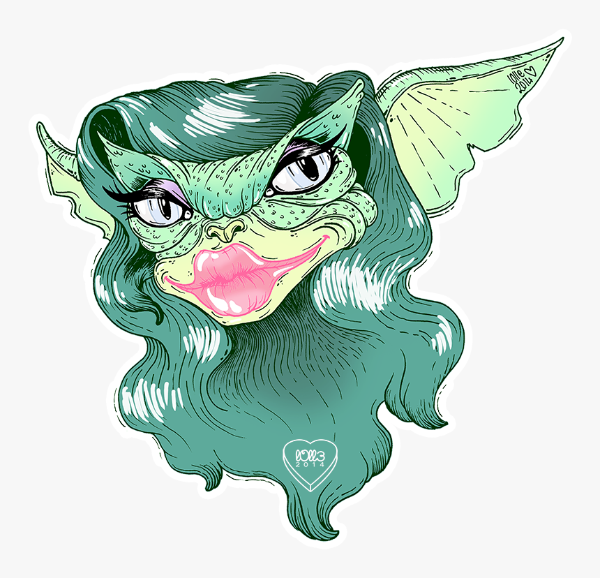Greta The Female Gremlin - Female Gremlin Greta Gremlin Art, HD Png ...