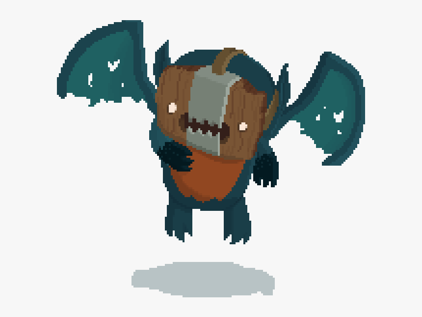 Gremlins Drawing Bat - Pixel Winged Monster, HD Png Download ...