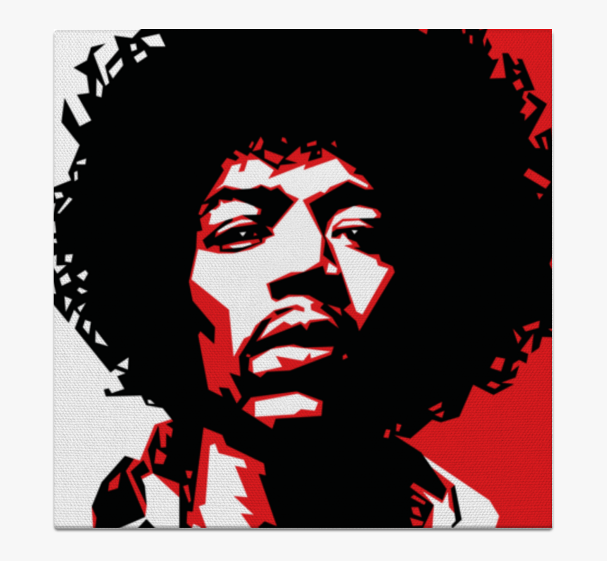 Jimi Hendrix Guitarist Graphic Design Stencil Poster - Stencil Art Jimi ...