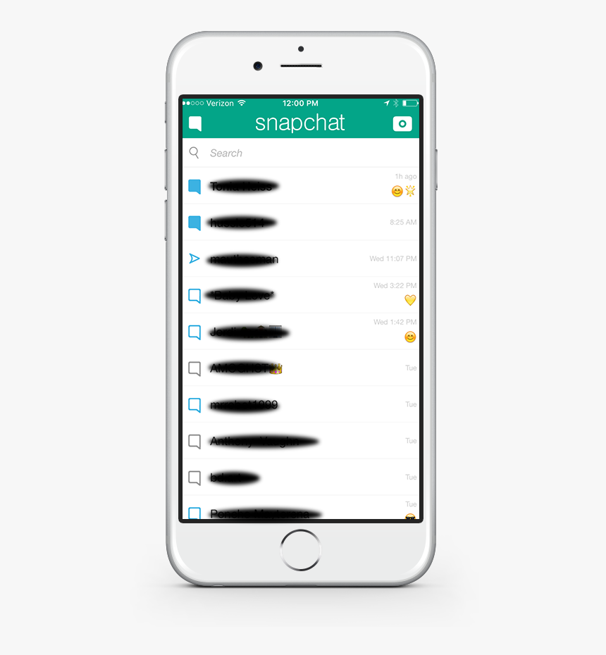 How To Use Snapchat Main Screen - Smartphone, HD Png Download ...