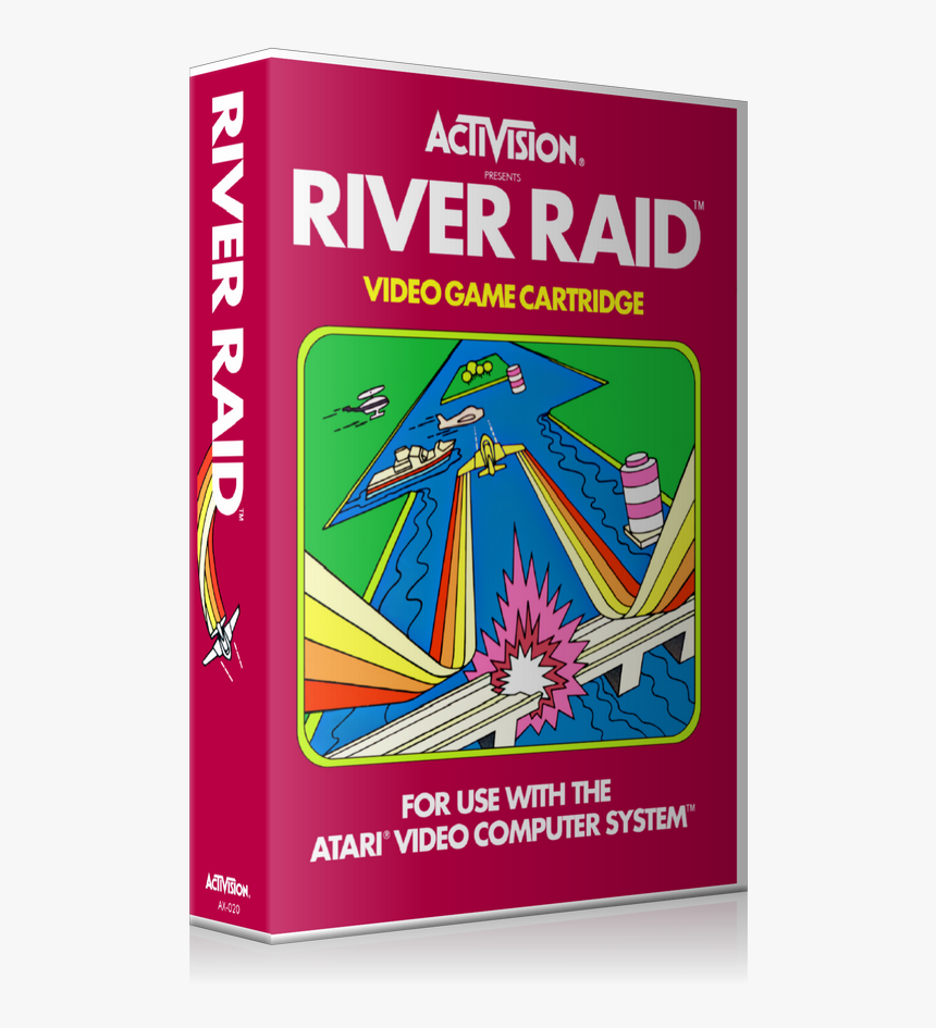 River Raid 2 Atari 2600 Game Cover To Fit A Ugc Style, HD Png Download ...