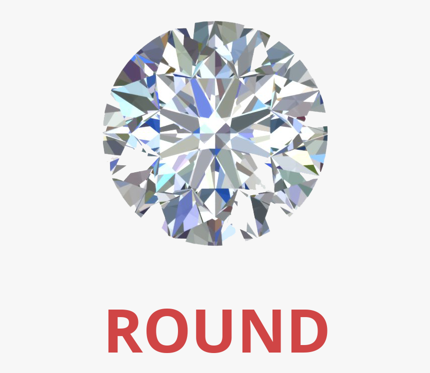 Round Cut Diamond, HD Png Download , Transparent Png Image - PNGitem